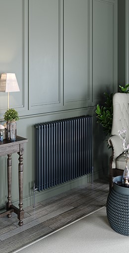 roma anthracite steel column radiator